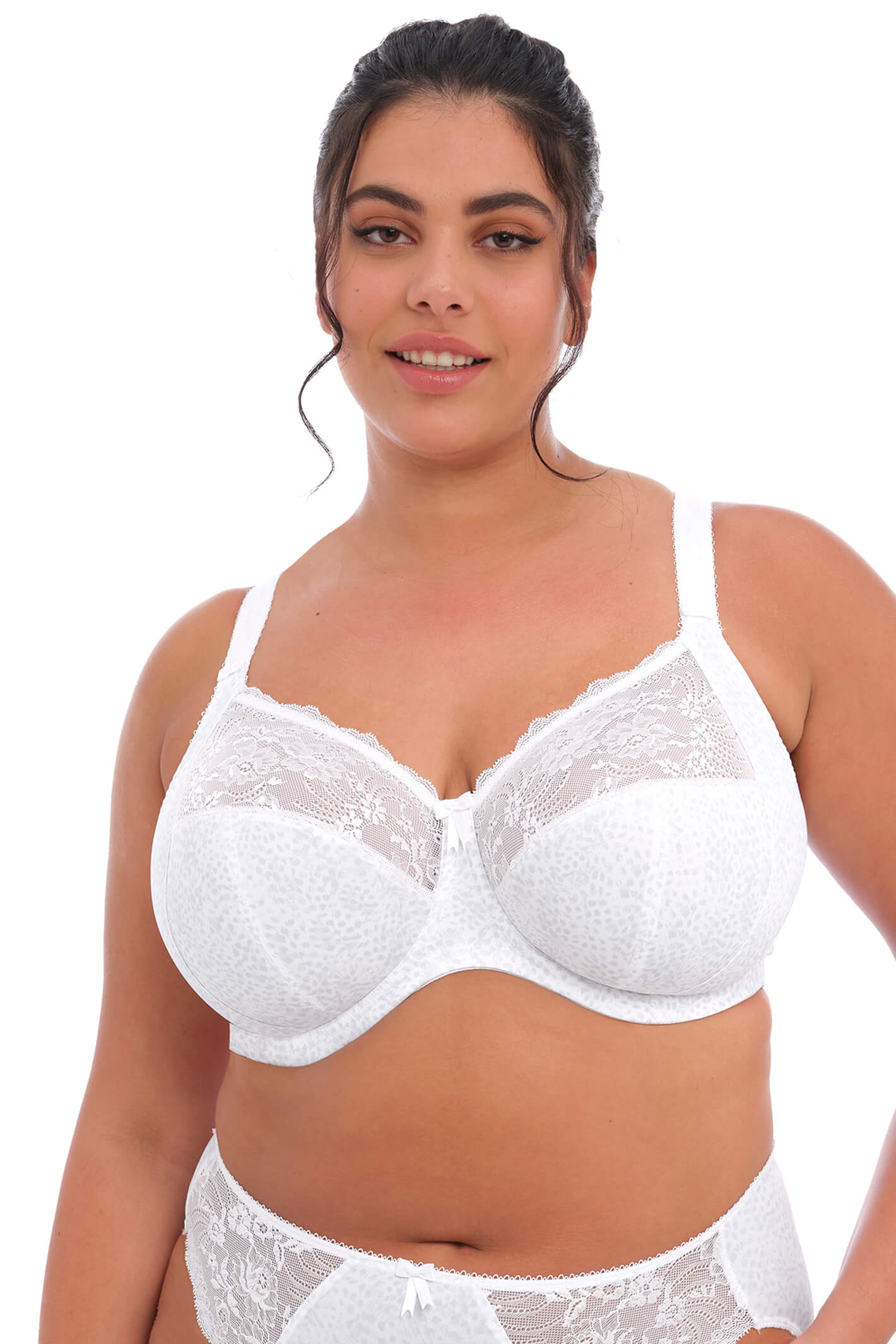 Elomi EL4110WHE Morgan White Stretch Banded Underwired Full Cup Bra – Rouge Boutique Inverness