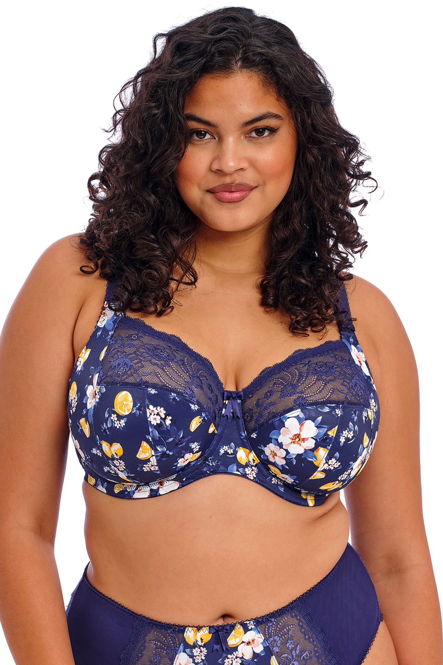 Elomi EL4110SIA Morgan Sicilia Blue Floral Print Full Cup Bra