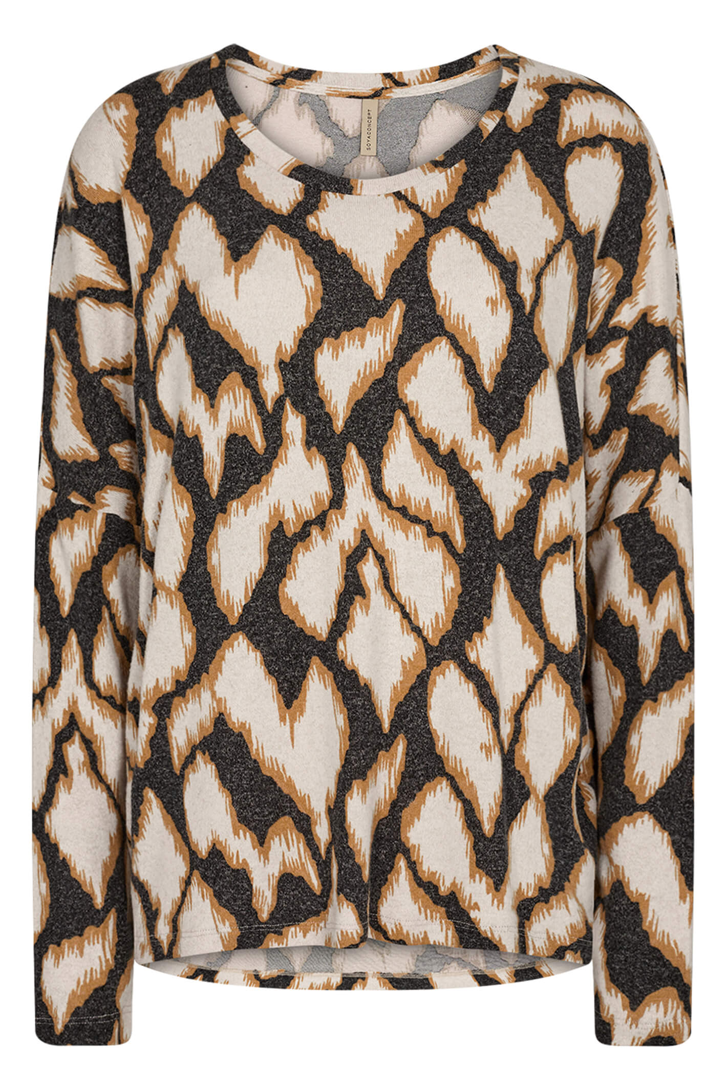 Soyaconcept 26300-20 SC-Biara 98008C Sand Melange Print Top – Rouge ...