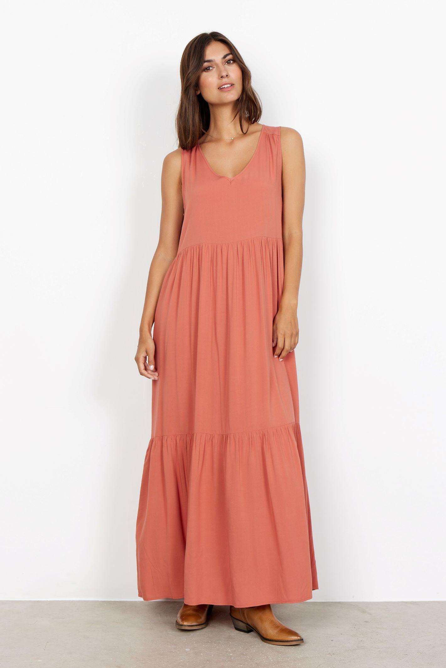 Soya Concept 40099 Dusty Red Maxi Red – Rouge Boutique Inverness